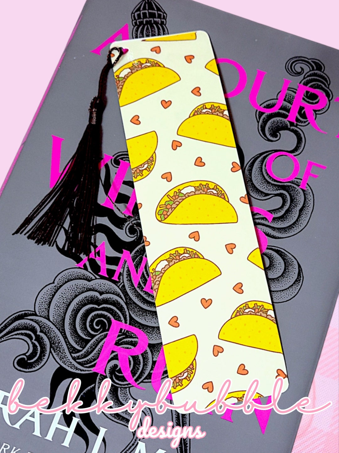 Taco Love Bookmark Funny Bookmark Cute Bookmark Gifts - Etsy