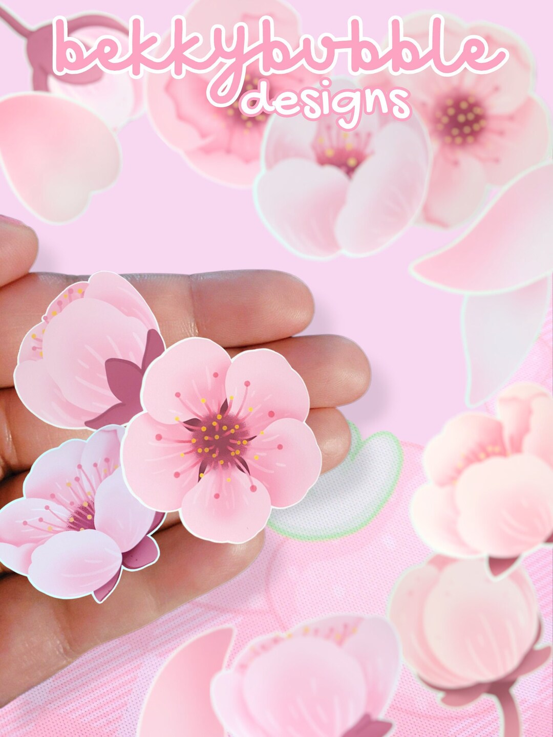 Cherry Blossom Sticker Pack | Sakura | Sakura Sticker | Cherry Blossom ...