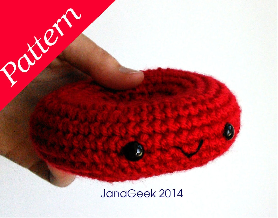 Red Blood Cell Amigurumi Crochet Pattern - Etsy