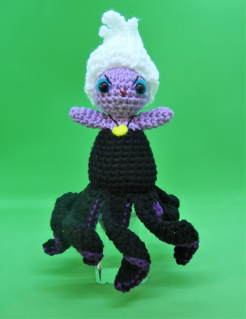 Little Mermaid Sea Witch With Eels Amigurumi Doll Crochet - Etsy