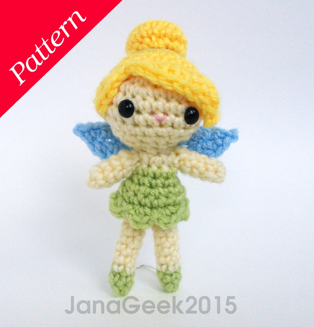 Tinker Bell Fairy Doll Amigurumi Crochet Pattern - Etsy