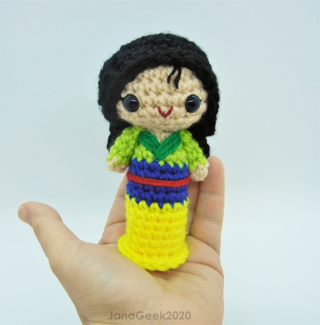 Mulan Amigurumi Doll Crochet Pattern - Etsy