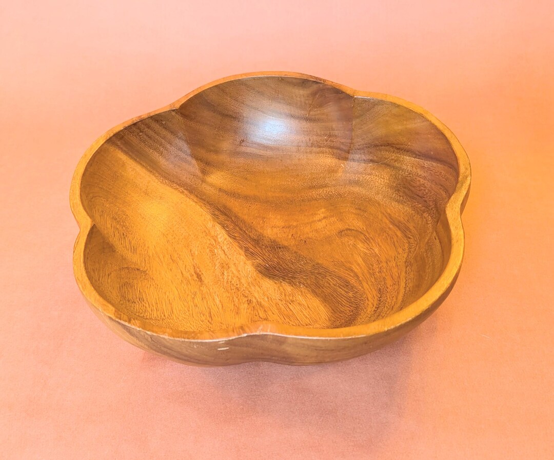 Large Vintage Monkey Pod Bowl - Etsy