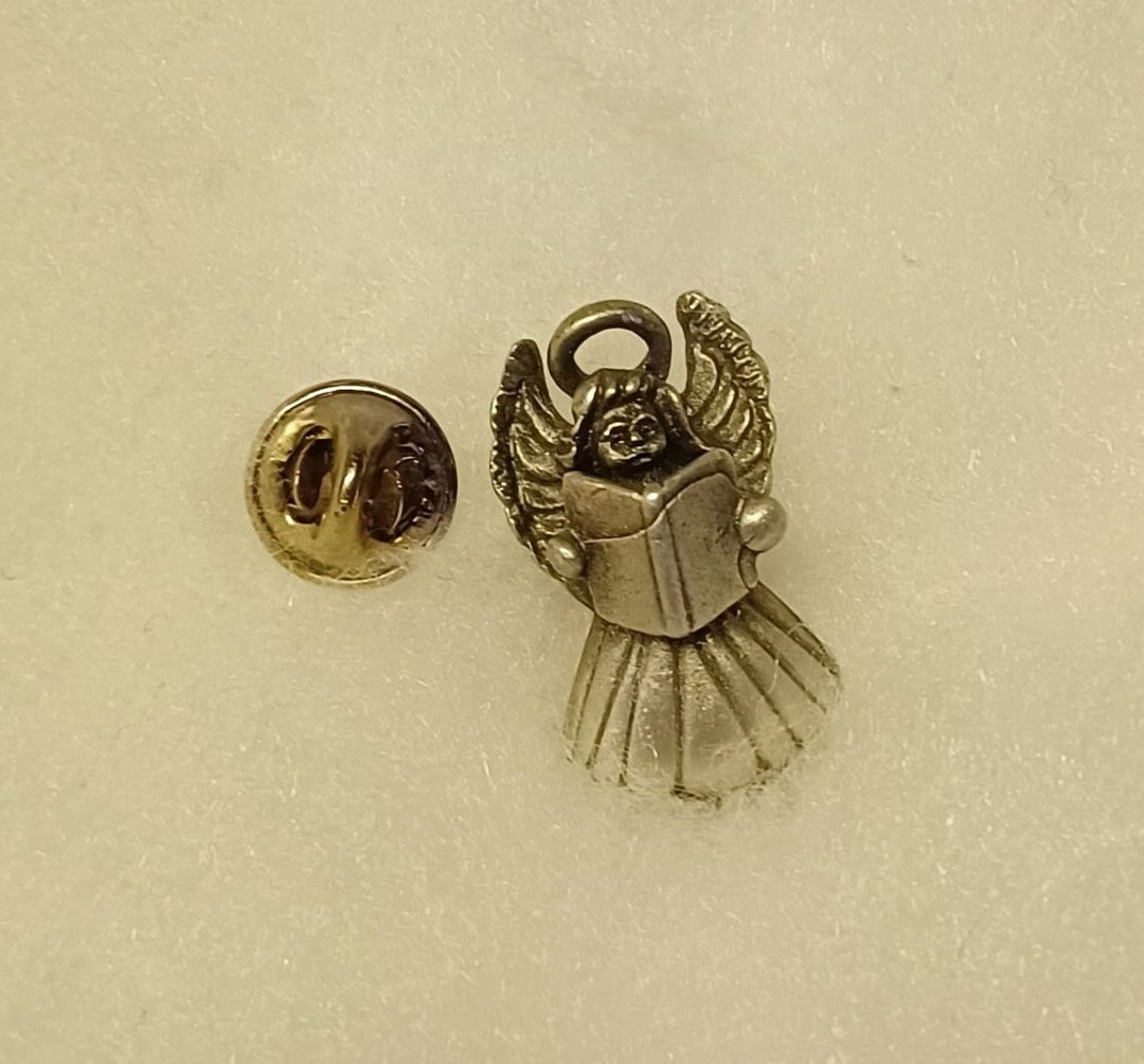Vintage Camco Pewter Angel Pin - Etsy