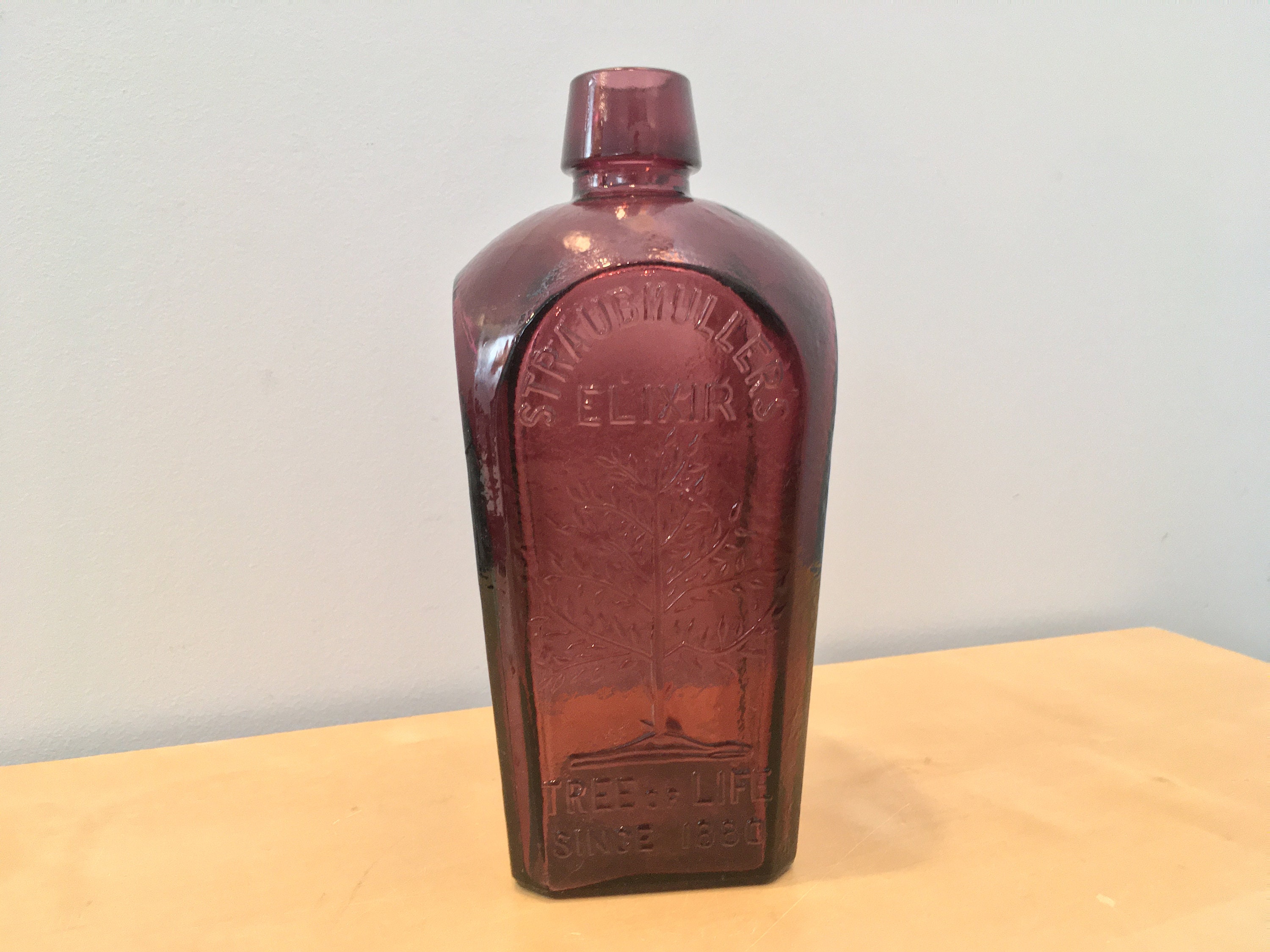 Vintage Purple Glass Bottle Elixir/Nectar of the Golden Life | Etsy