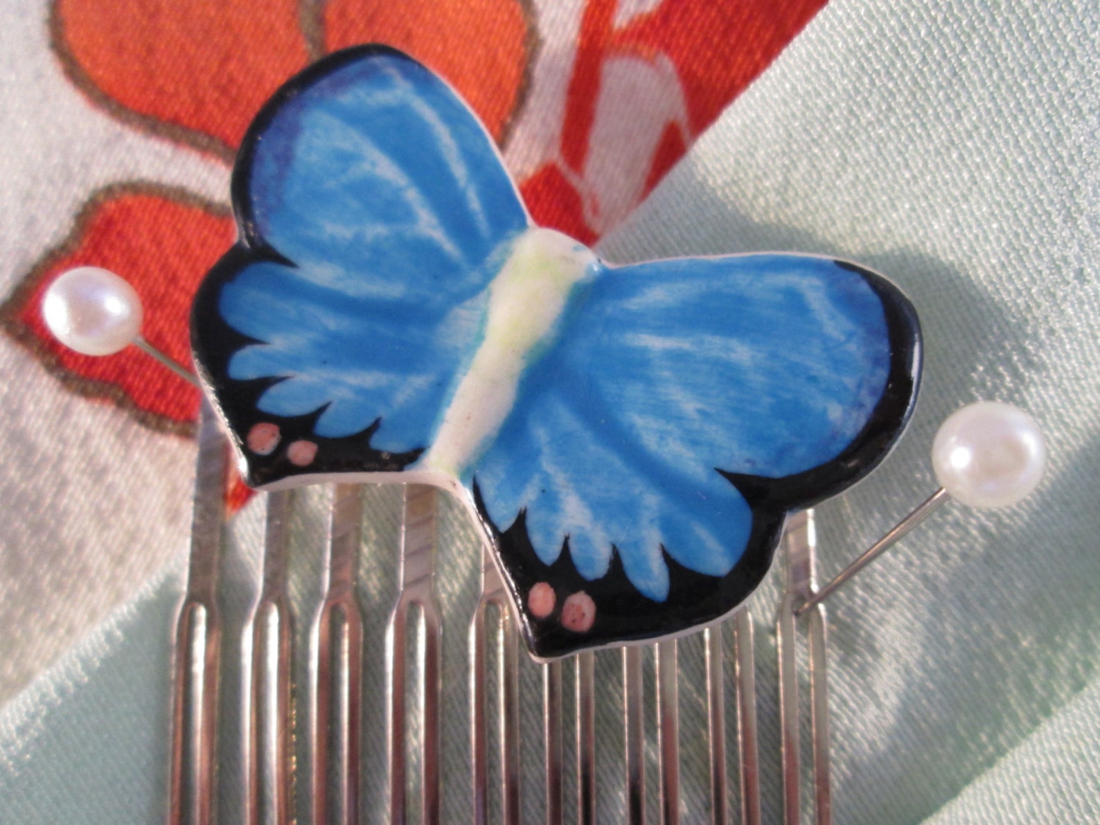 Butterfly Hair Comb - Handmade Hair Accessory - Etsy