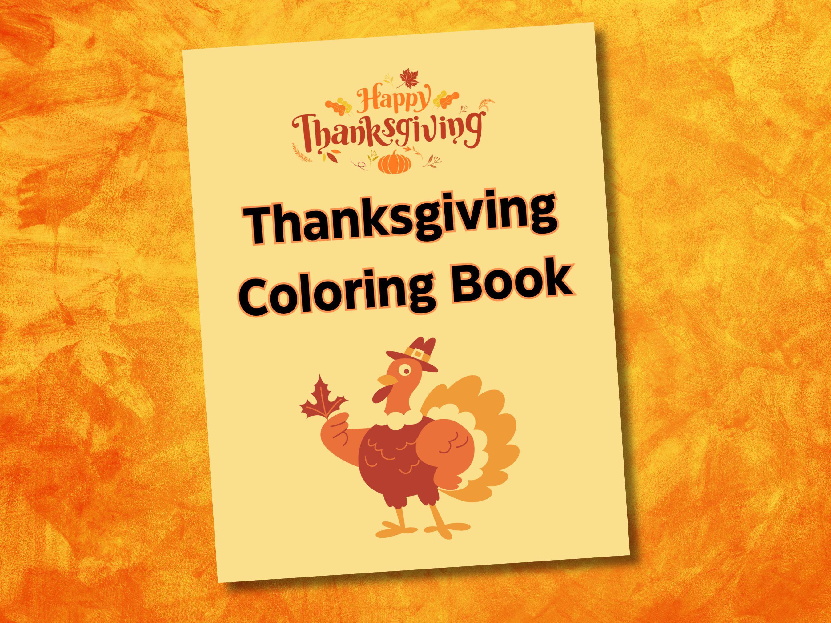 Thanksgiving Coloring Book for Kids,coloring Pages Printable ...