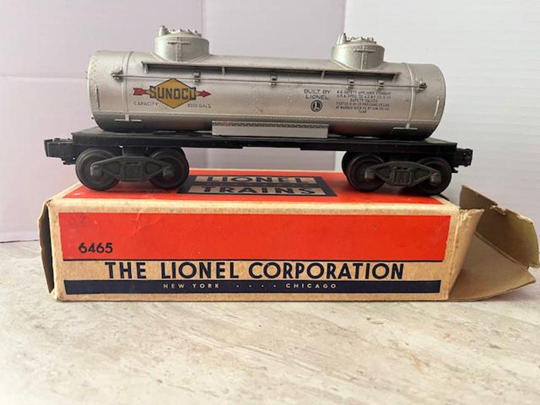 Vintage Lionel Lines Sunoco 6415 Tank Car O Gauge 8000 Gallon - Etsy