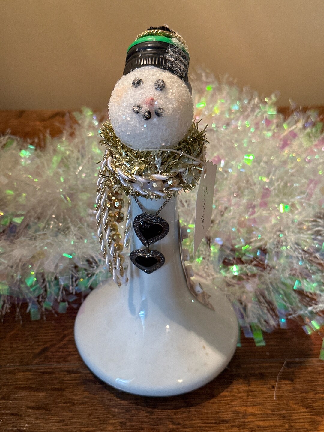 Glass Snowman, Snow People, Christmas Decor - Etsy
