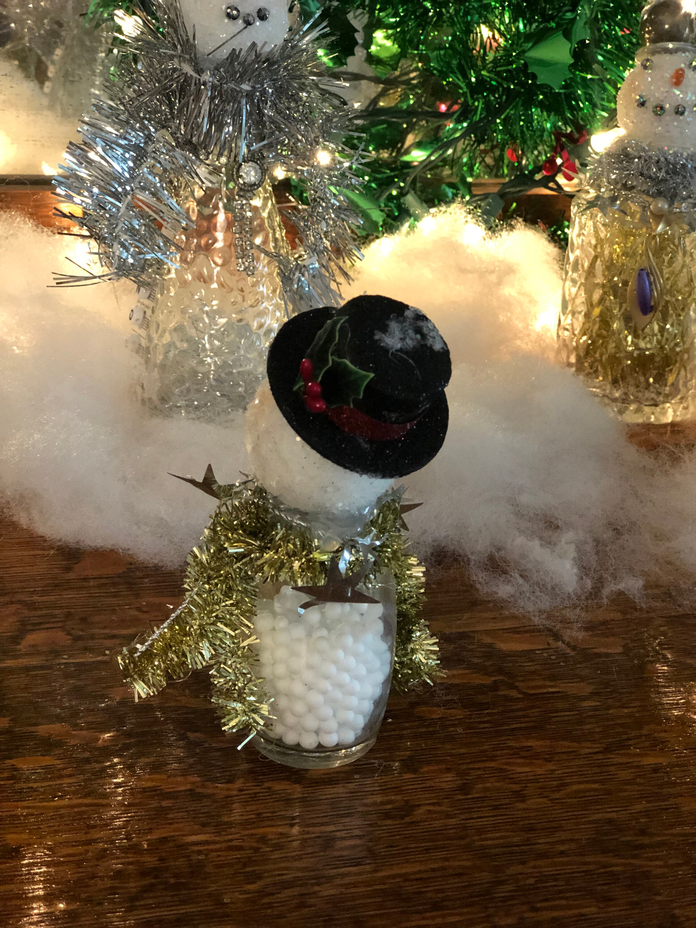 Glass Snowman, Snow People, Christmas Decor - Etsy