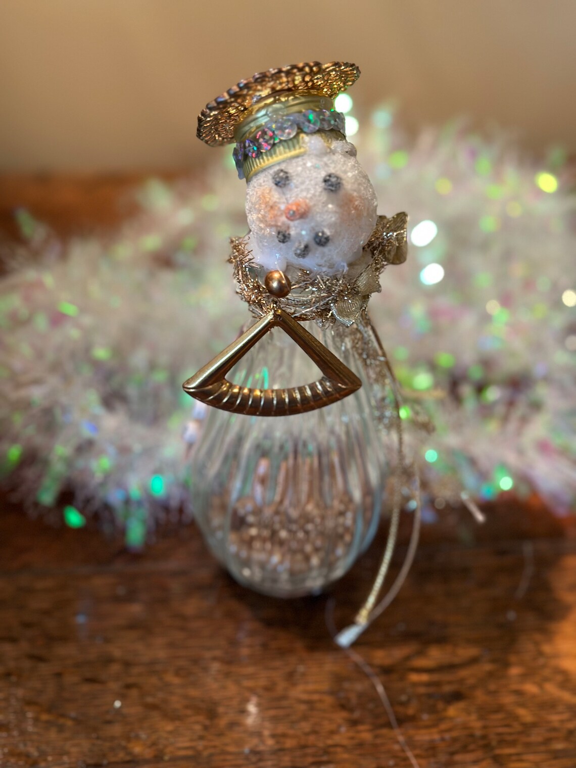 Glass Snowmen, Glass Snowman, Glass Bottle Snowman, Christmas Decore - Etsy