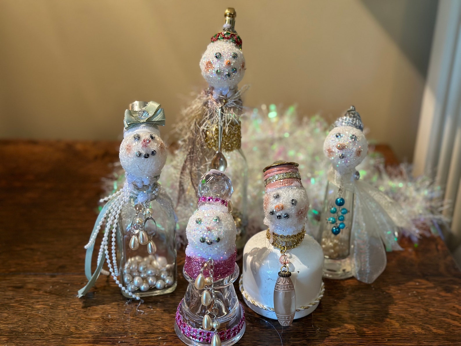 Glass Snowman, Snow People, Christmas Decor - Etsy