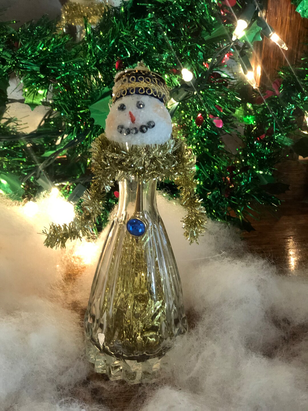 Glass Snowman, Snow People, Christmas Decor - Etsy