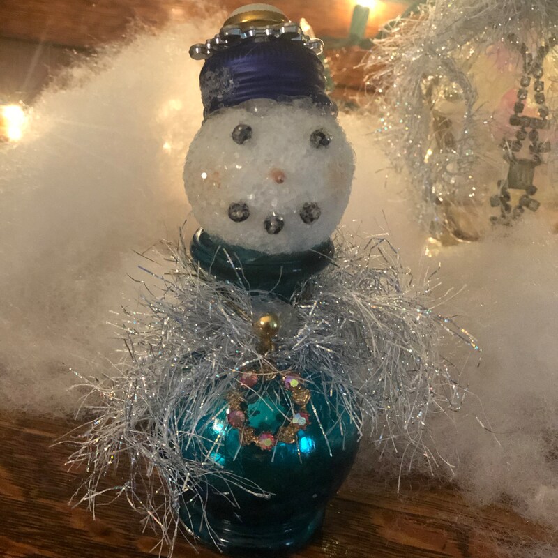 Snowman Glass - Etsy