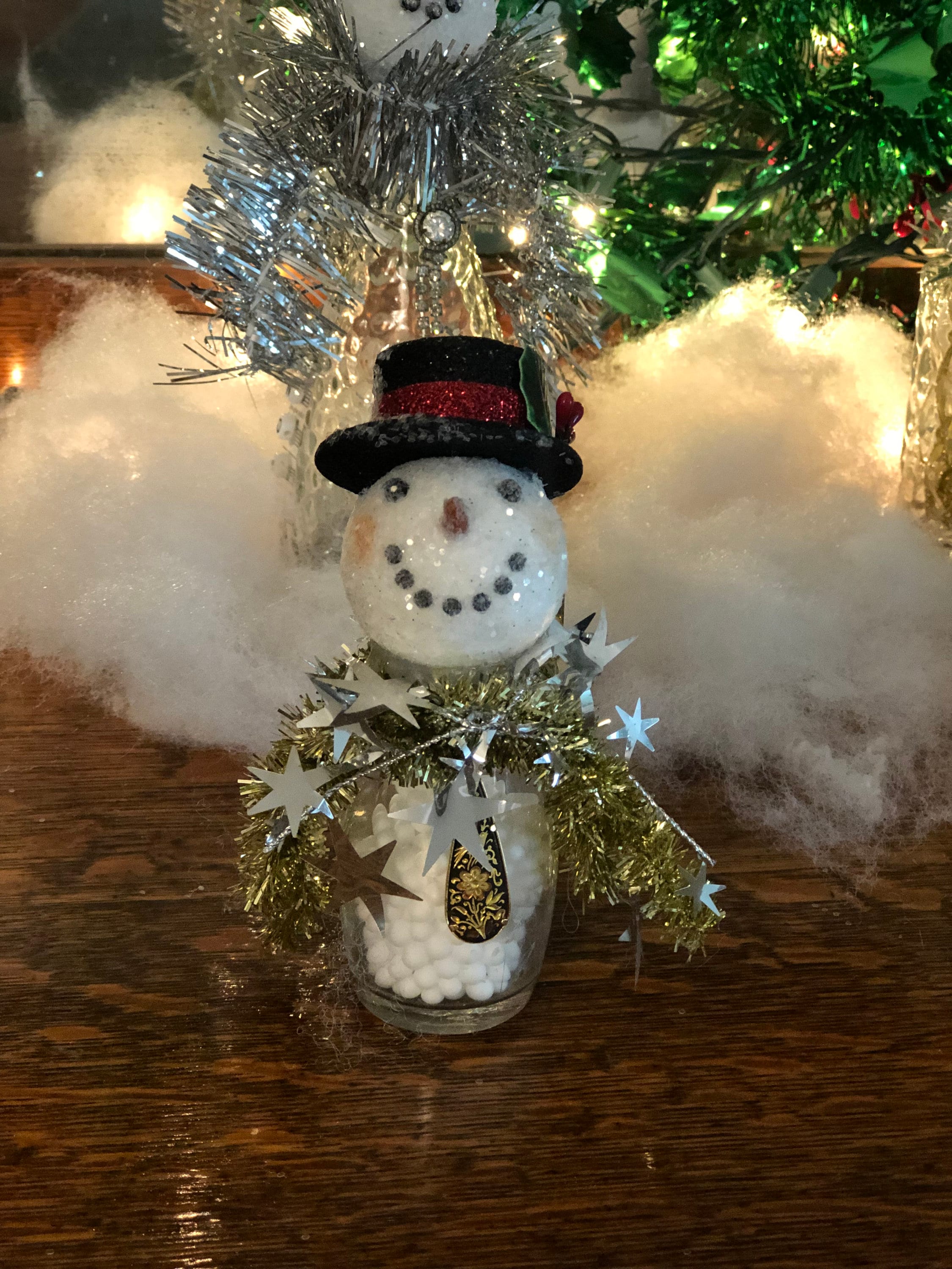 Glass Snowman, Snow People, Christmas Decor - Etsy