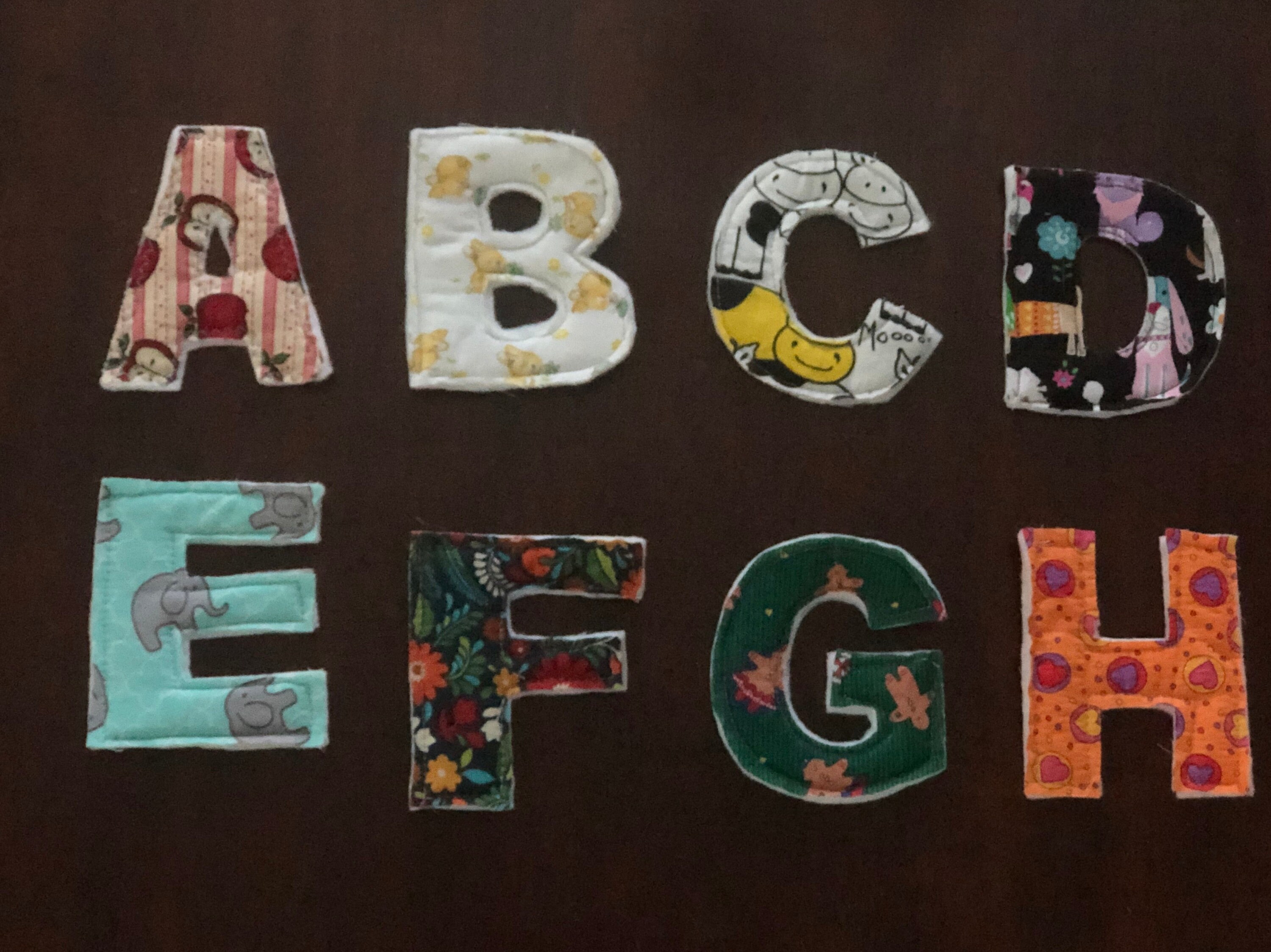 Fabric Alphabet,learning Toys,educational,fabric Letters,plush Abc's ...