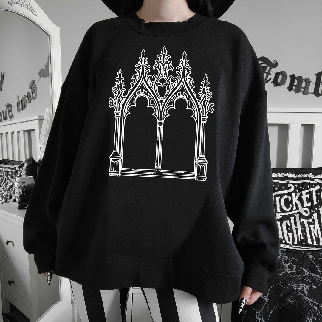 Goth Cathedral Window - Jumper - Etsy