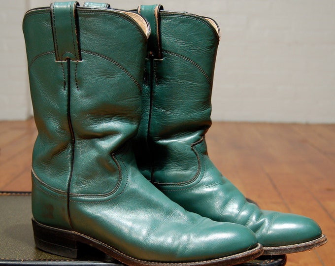 Vintage Justin Roper Boots - Etsy