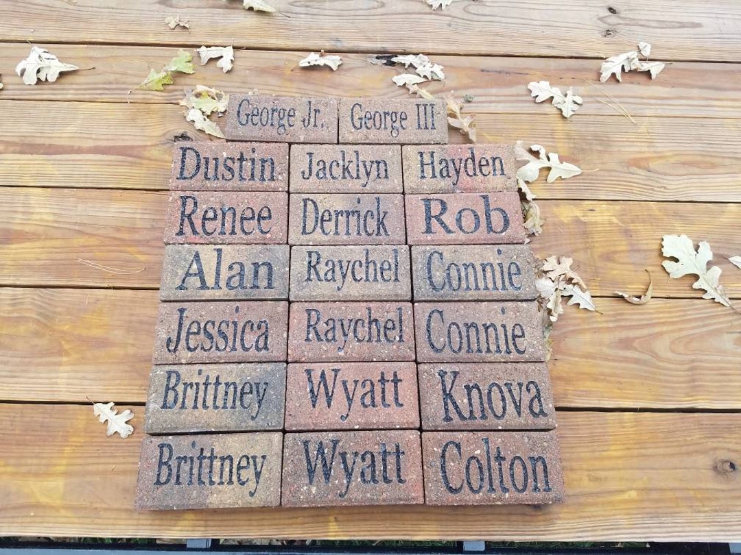 Personalized Engraved Bricks - Etsy