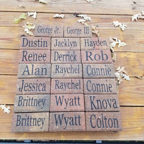 Personalized Engraved Bricks - Etsy