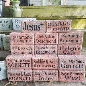 Personalized Engraved Bricks - Etsy