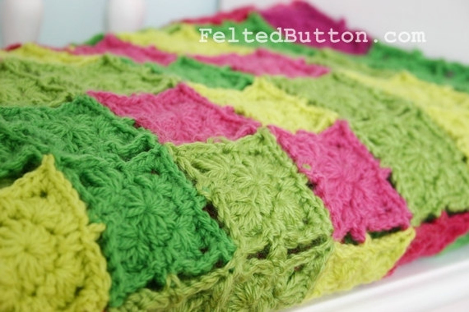 Colorful Crochet Blanket Pattern, Flying Colors - Etsy