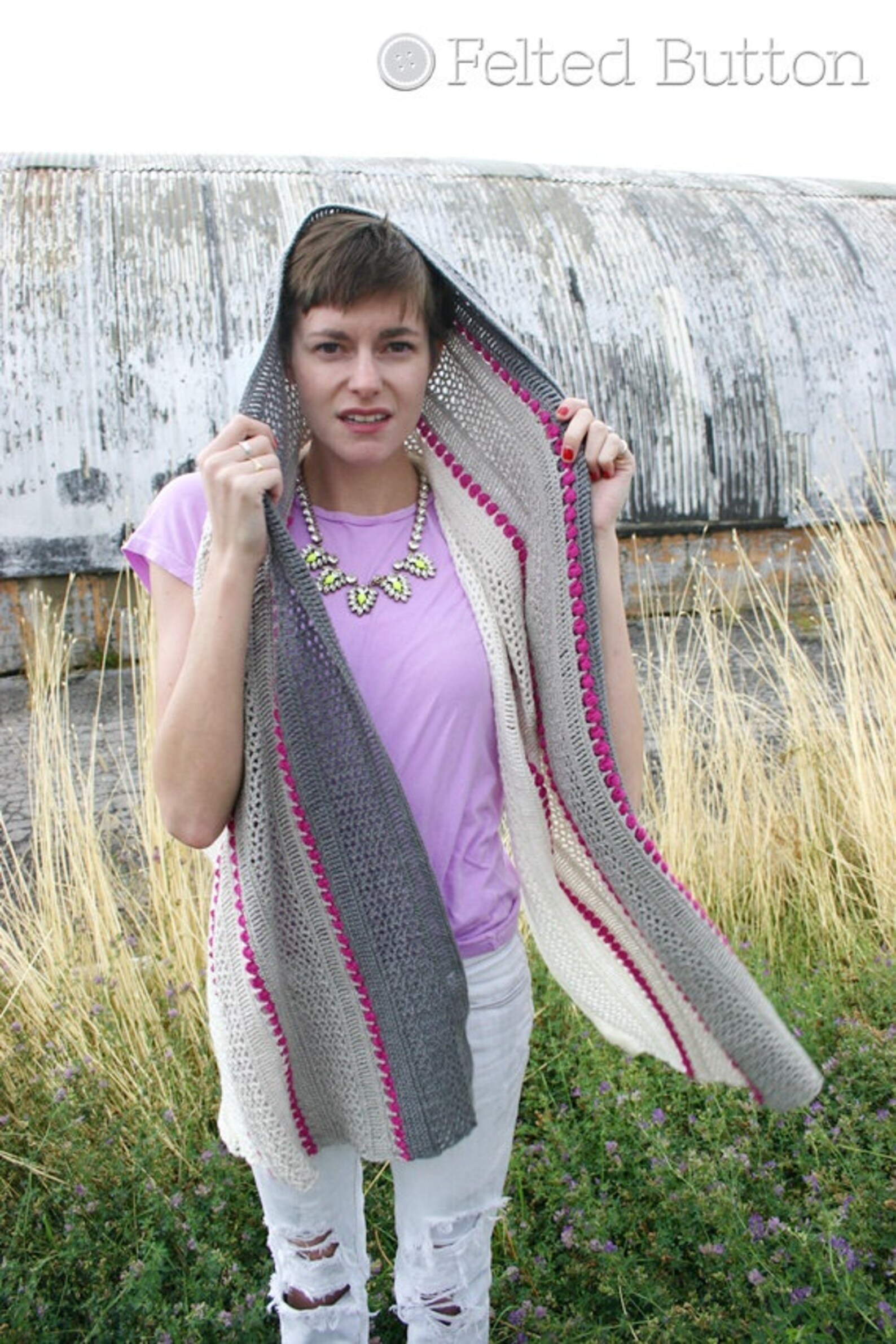 Treasures in the Sand Wrap Shawl Scarf Poncho Crochet - Etsy