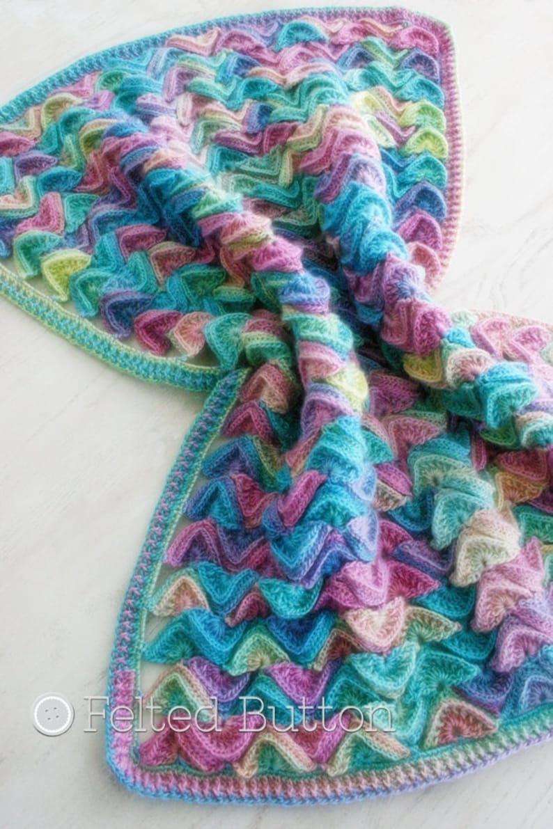 Crochet Pattern Sea Song Blanket Baby Afghan | Etsy