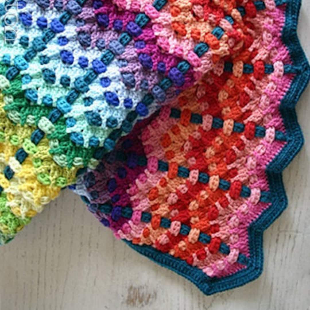 Crochet Pattern, Chromatic Cobbles Blanket, Throw, Afghan, Baby - Etsy