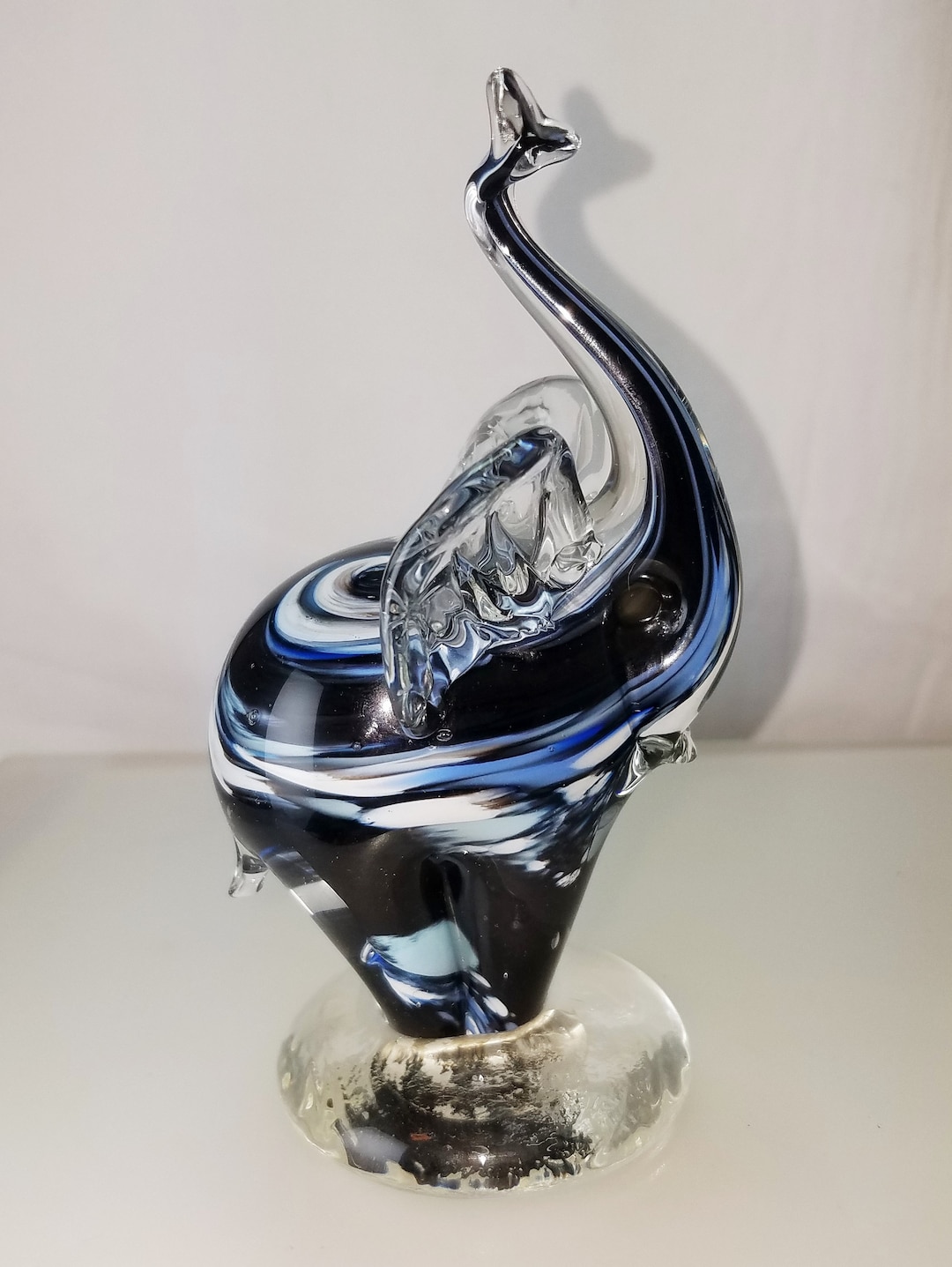 Blue Glass Elephant by the Bermuda Glass Blowing Studio Hand Made in ...