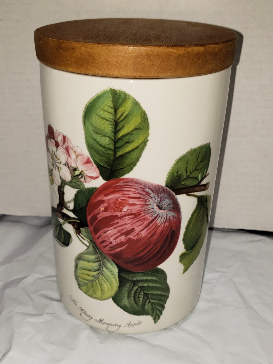 Portmerion Pomona the Hoary Morning Apple Canister Storage Jar 7 ...