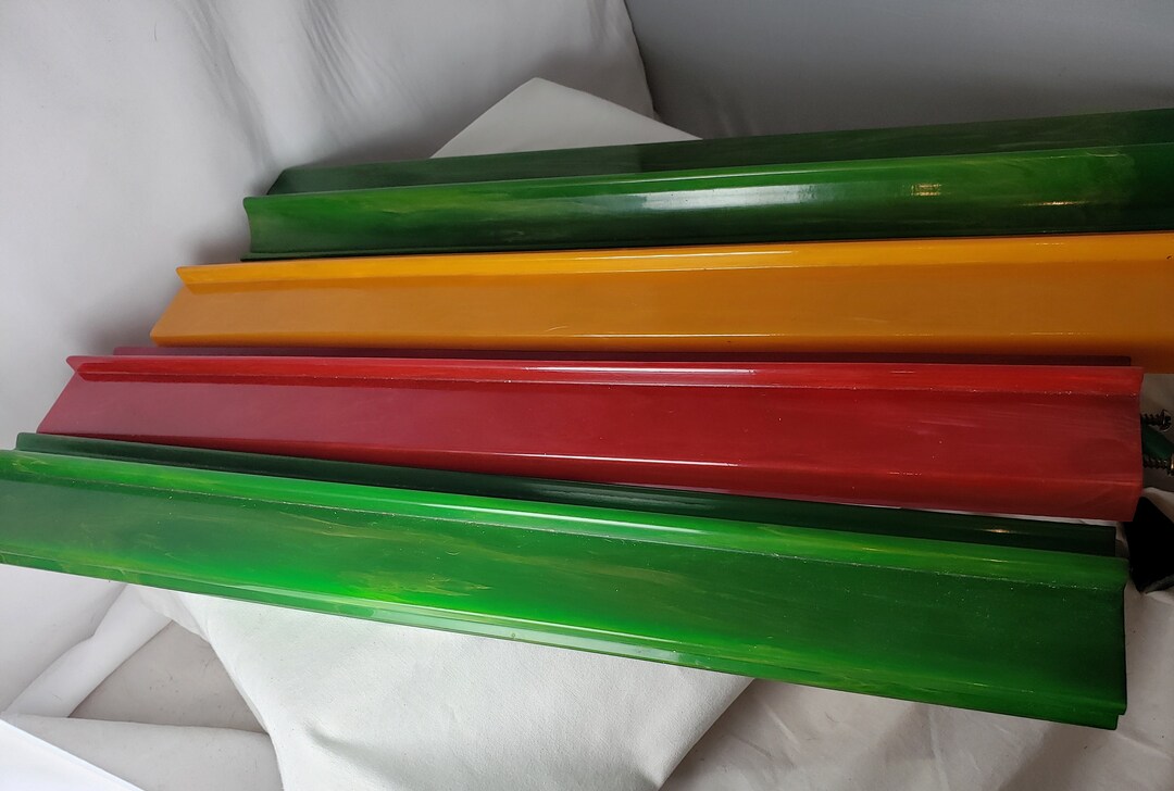 Vintage Mahjong Mah Jong Bakelite Catalin Swirl Marbelized Racks 4 ...