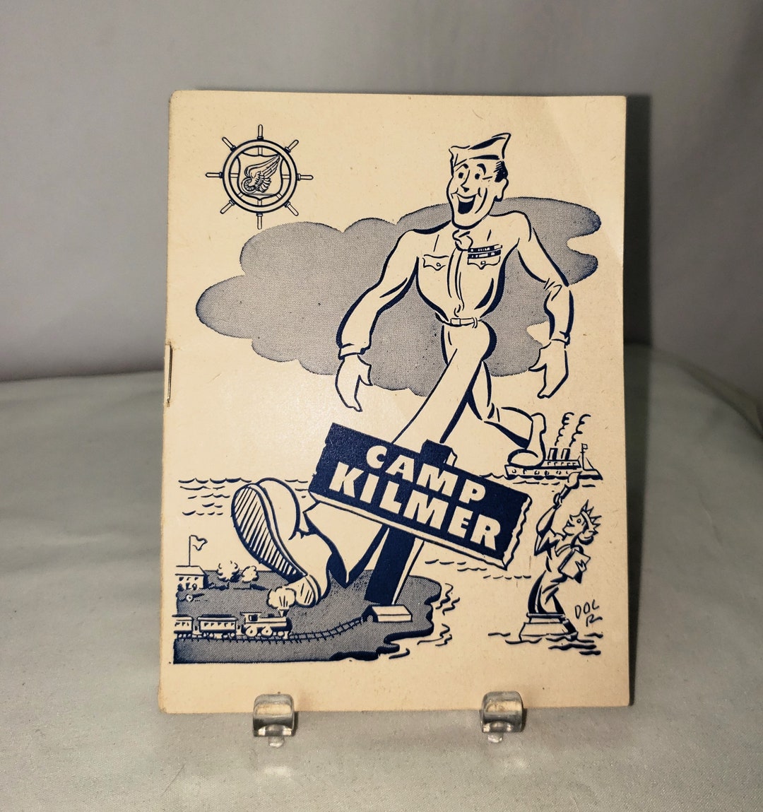 Vintage 1945 WWII Army Guide to Camp Kilmer New Jersey Booklet With Map ...