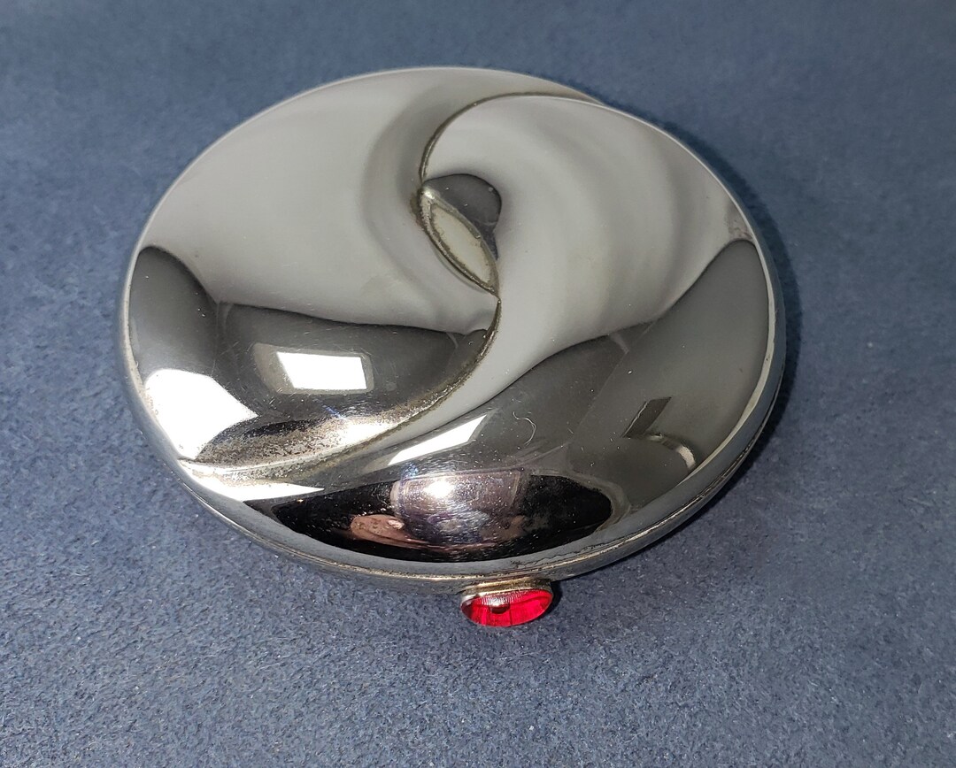 Princess Marcella Borghese Silver Compact Modern Art Compact Never Used ...