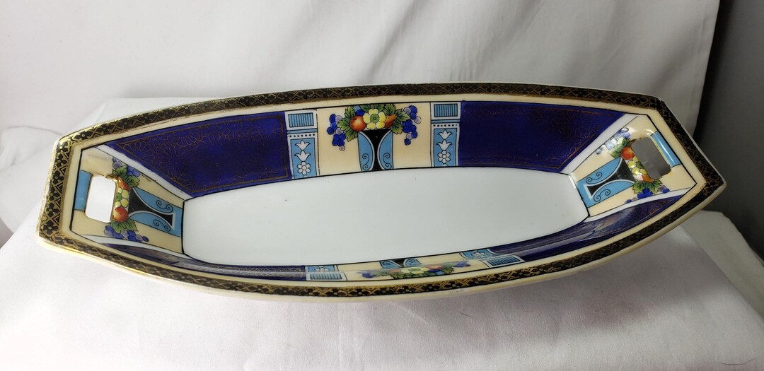 Vintage Noritake Art Deco Flowers 1920s-1940 Hand Painted Porcelain ...