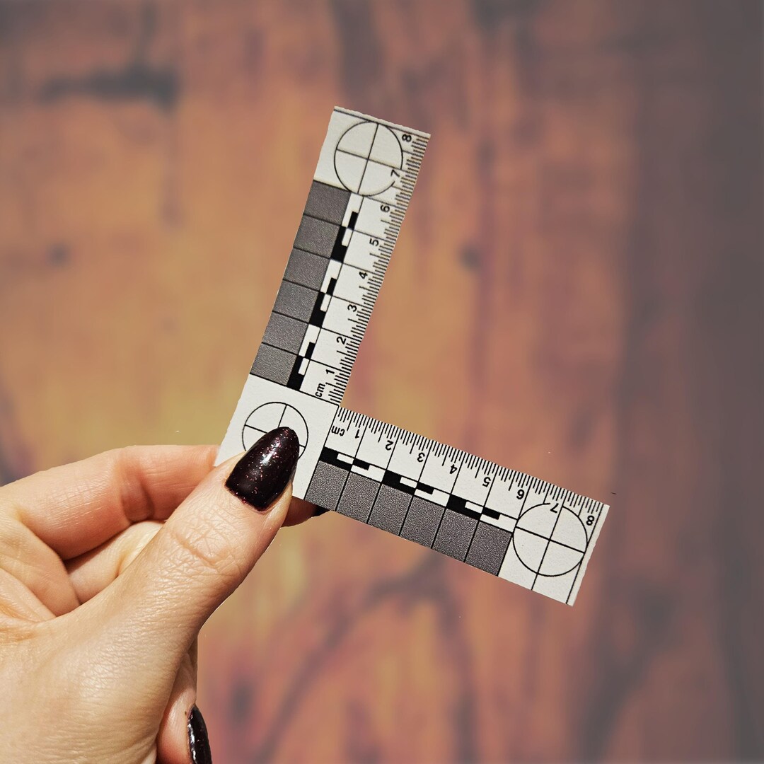 Discounted Crime Scene Evidence Marker Ruler Glossy Vinyl Sticker, CSI ...