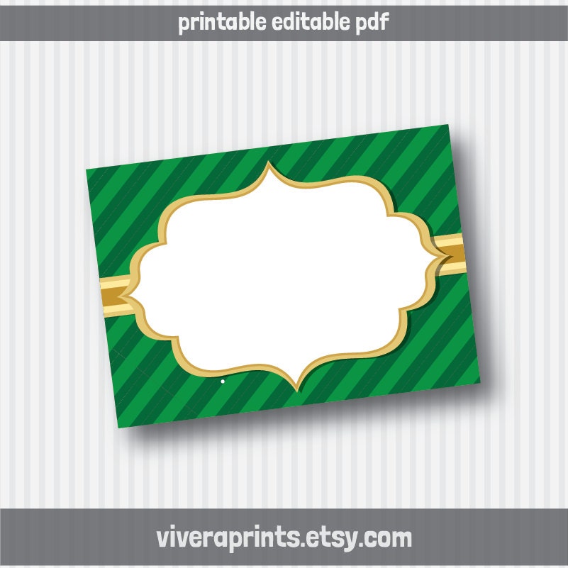 Instant Download - Editable PDF Printable - Christmas / Xmas Label ...