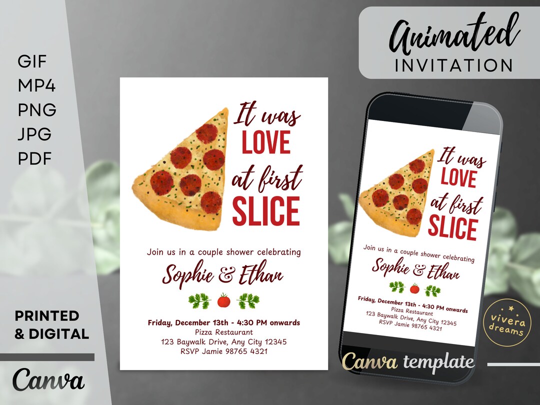 It Was Love at First Slice - Couple Shower Celebration - Casual Wedding ...