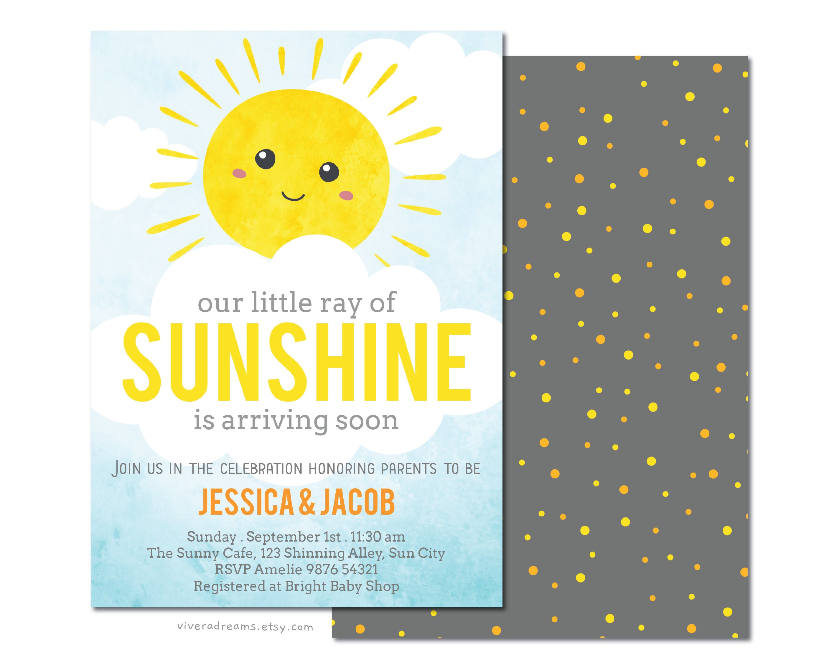 Little Ray of Sunshine is Arriving Soon Gender Neutral Baby - Etsy
