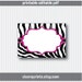 Instant Download - Editable PDF Printable - Zebra Label / Sticker ...