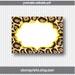 Instant Download - Editable PDF Printable - Leopard Label / Sticker ...