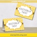 Editable PDF Printable - Bee Bumblebee Label / Sticker / Tent Card ...