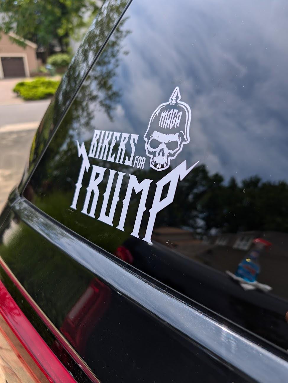 BIKERS for TRUMP 2024 Decal Car Motorcycle Truck Window Sticker ...