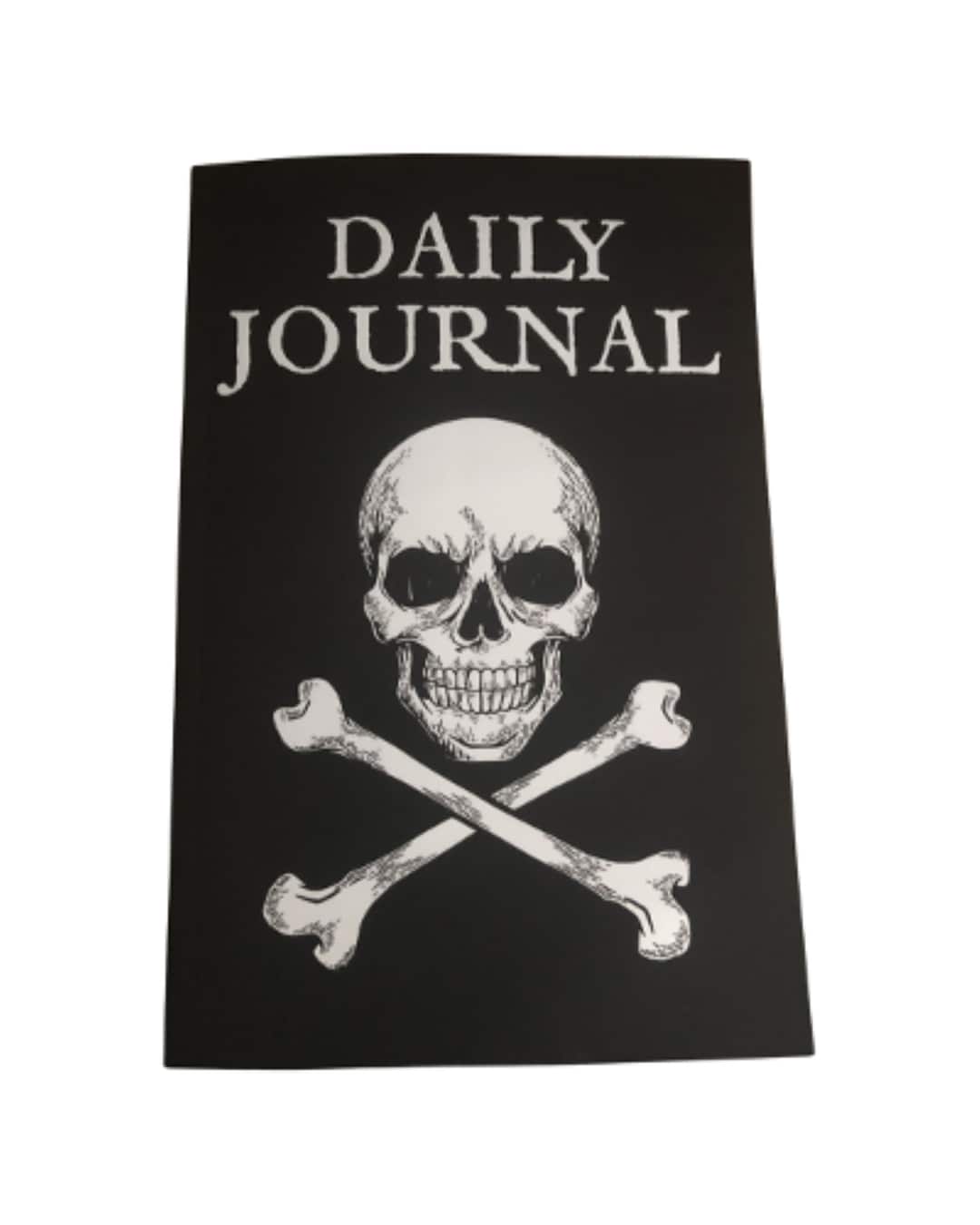 Skull Journal, Daily Notebook, Goth Notebook, Writing Notebook ...