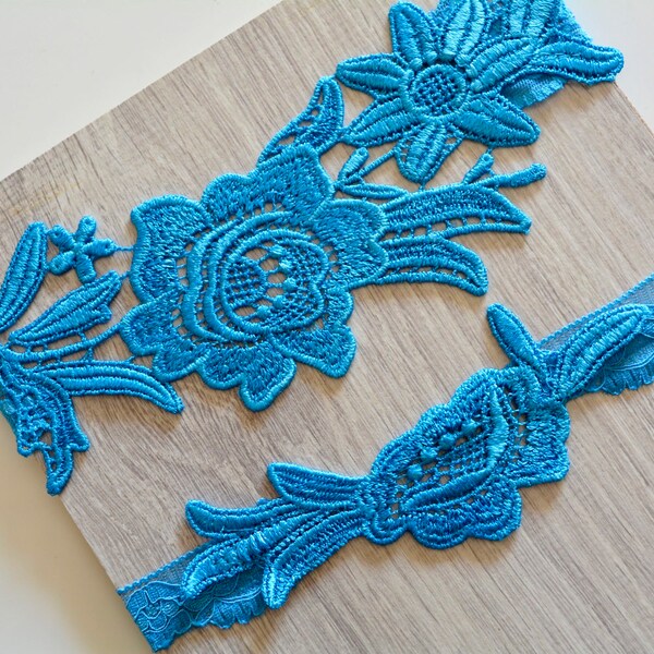 Turquoise Garter Set - Etsy