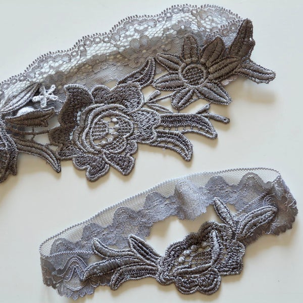 Grey Lace - Etsy