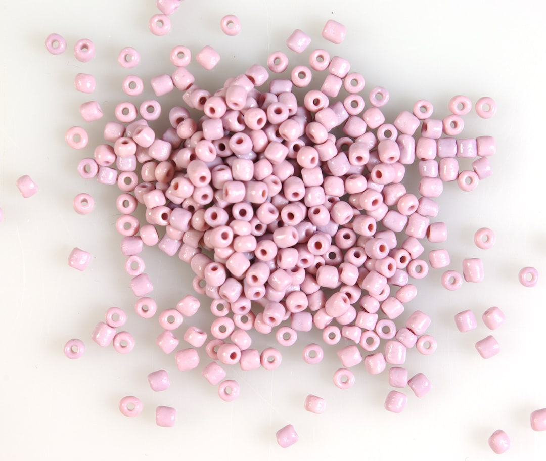Size 8/0 Antique Cheyenne Pink Seed Beads: 10 Grams - Etsy