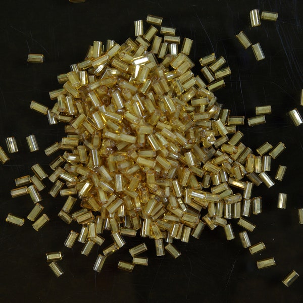 Gold Bugle Beads - Etsy