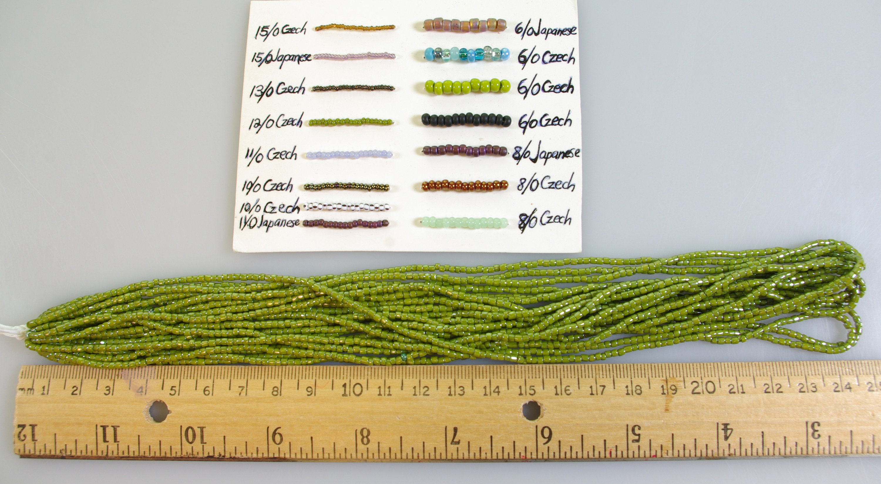 Olive Green Luster Size 9/0 3-cut Seed Beads Full 36g 10 | Etsy