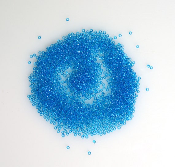 Size 12/0 Light Capri Blue Translucent Vintage Venetian Seed | Etsy